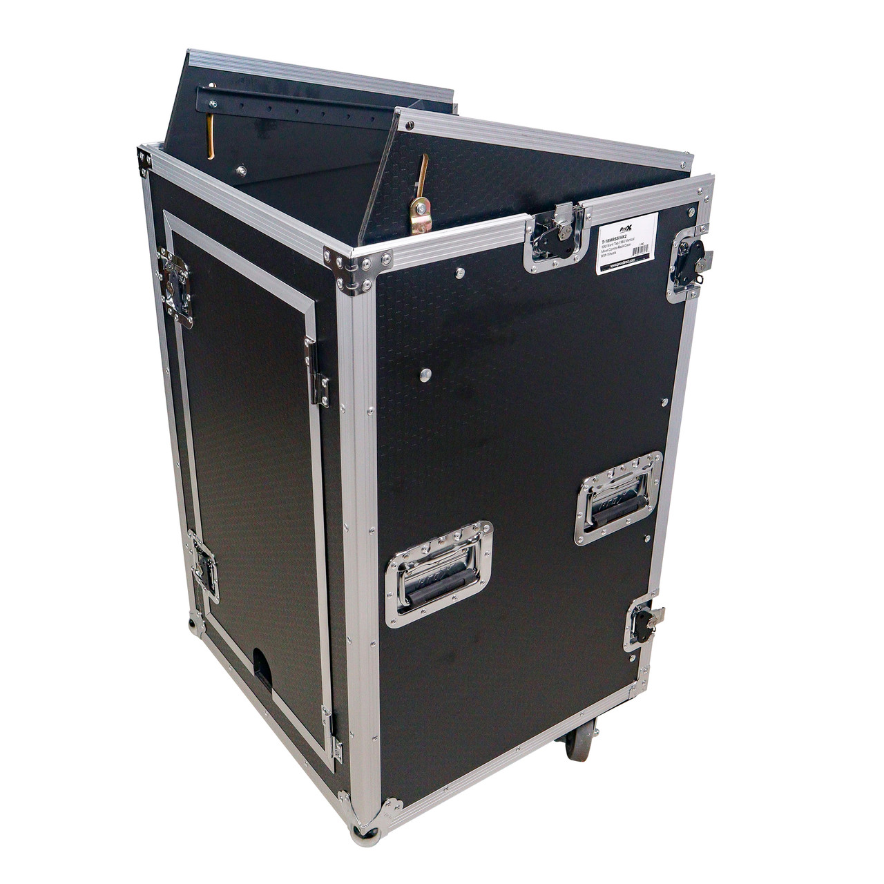 18U Vertical Rack Mount Flight Case with 10U Top for Mixer Combo Amp ...