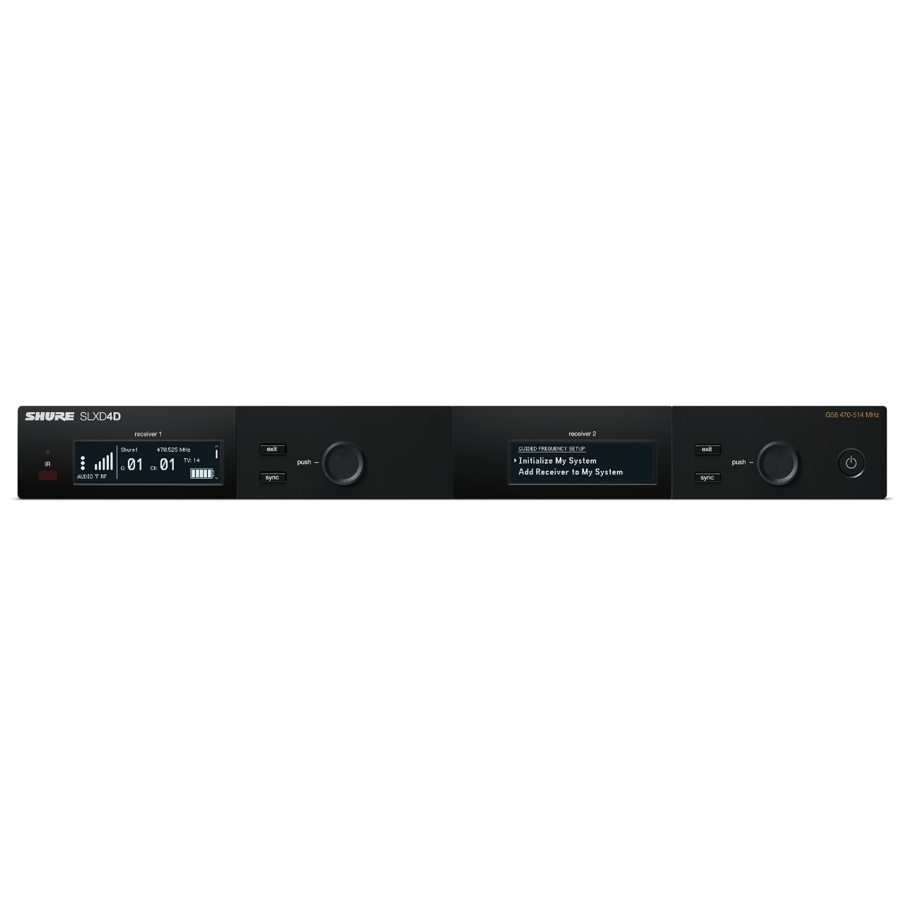 SLXD14D Dual Wireless System with two SLXD1 Bodypack Transmitters ...