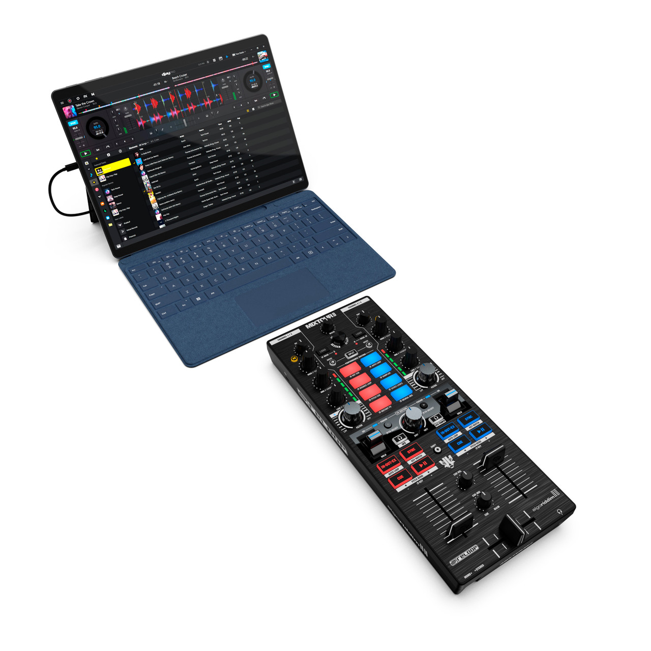 Reloop Mixtour Pro | Portable Performance 4-Deck All-In-One DJ Controller