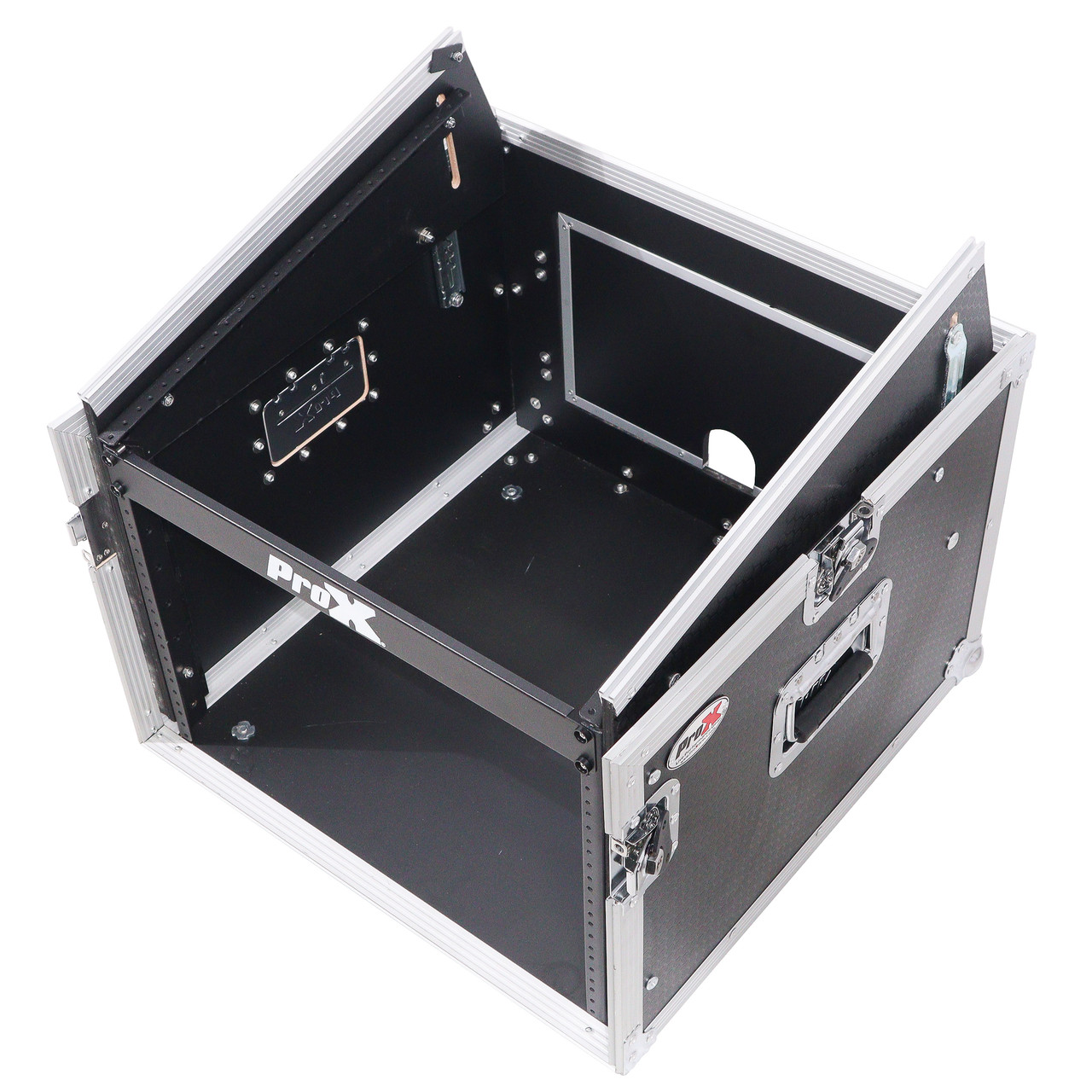 6U Vertical Rack Mount Flight Case with 10U Top for Mixer Combo Amp Rack