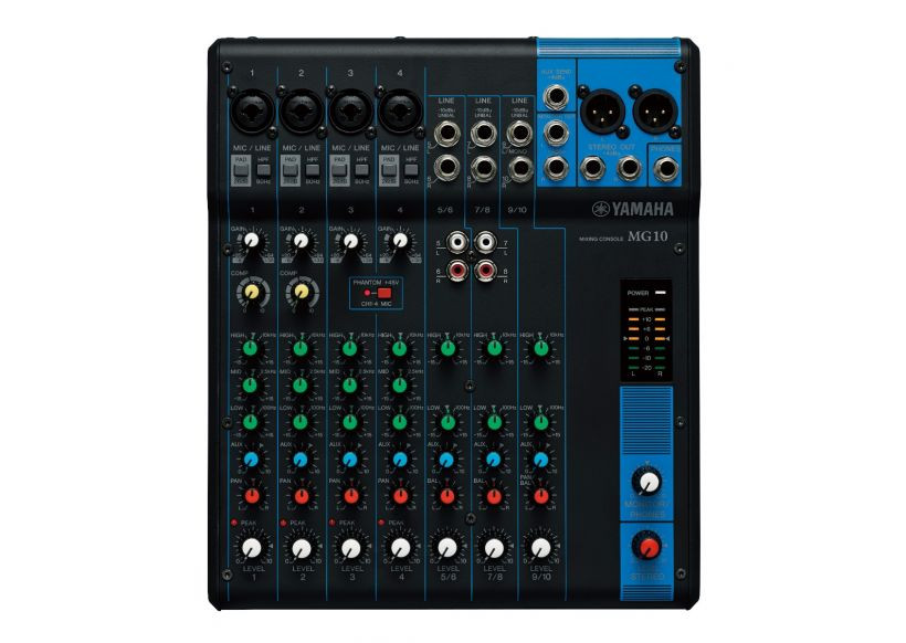 Yamaha MG10 10-Channel Analog Mixer