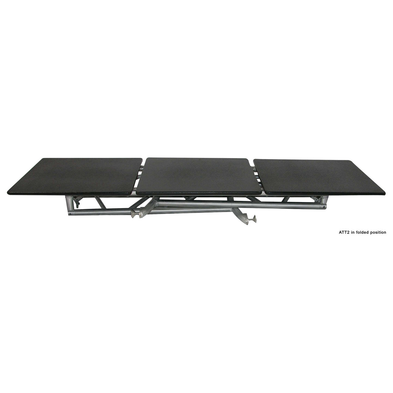 Odyssey Diamond Textured DJ Truss Table with Swivel Side Platforms and ...