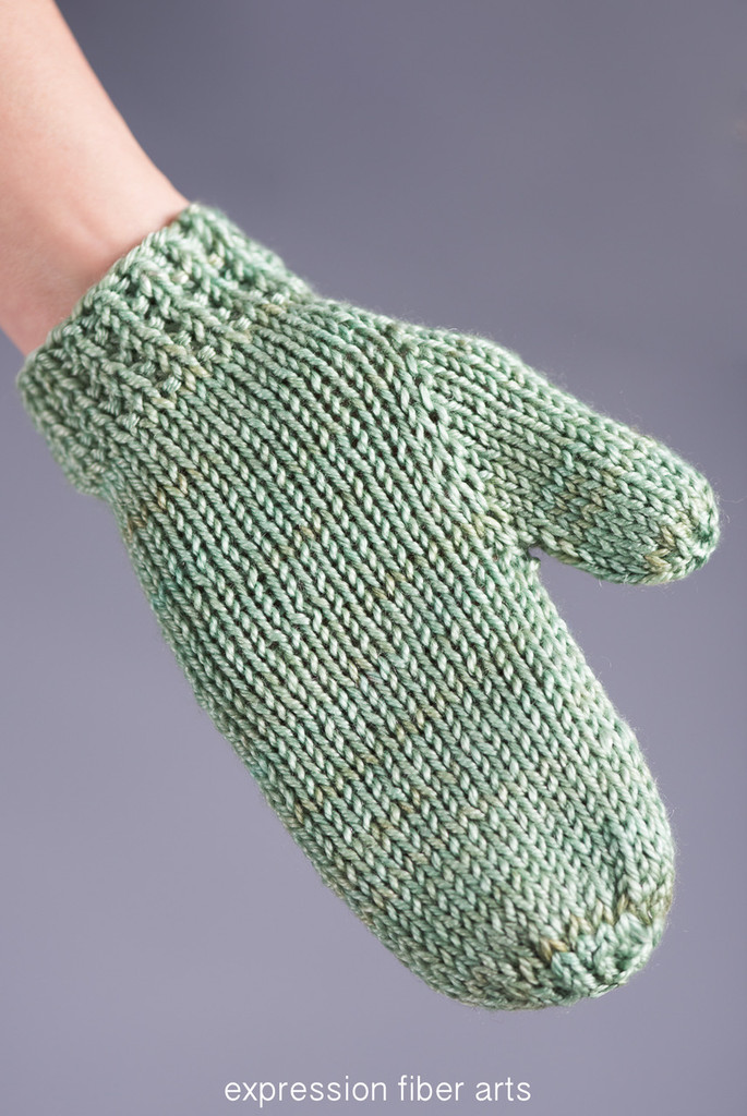 Almond Latte Knitted Mitten Pattern
