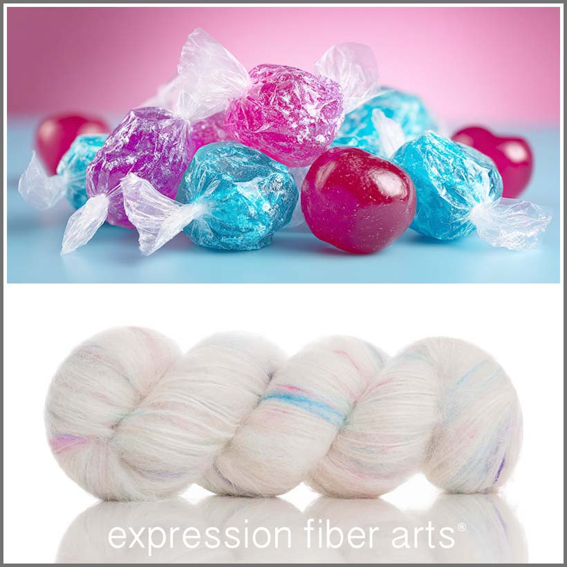 Cherry Chew 'SUGAR FLUFF' FINGERING - Expression Fiber Arts