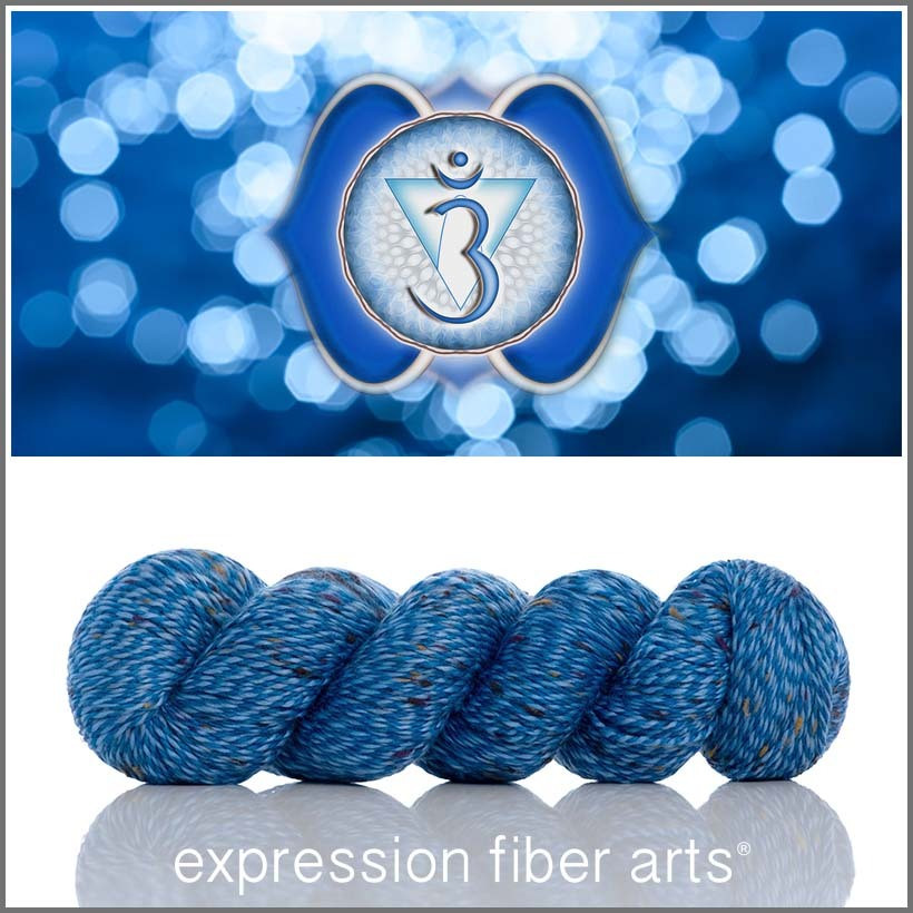 Oopsy Third Eye Chakra 'TWISTED TWEED' SPORT - Expression Fiber Arts