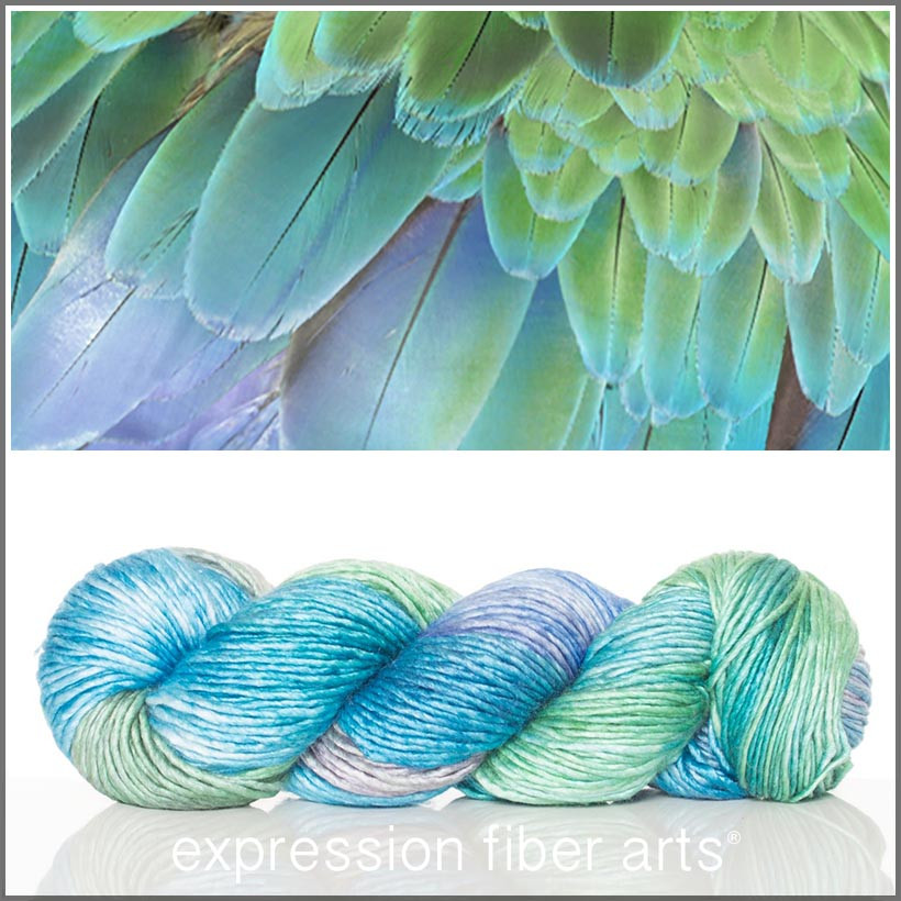 Feather Texture 'PEARLESCENT' WORSTED - Expression Fiber Arts