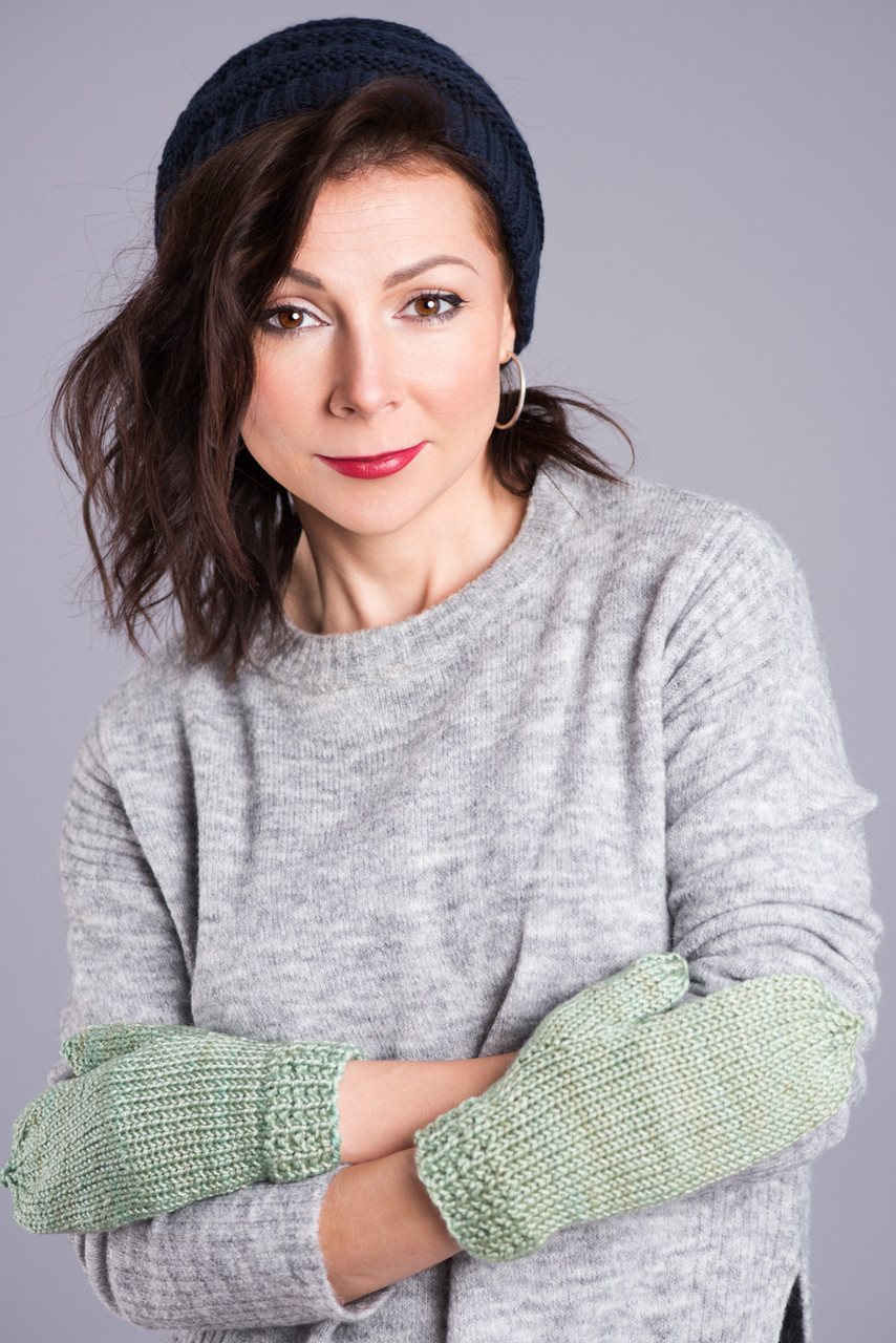 Almond Latte Knitted Mitten Pattern