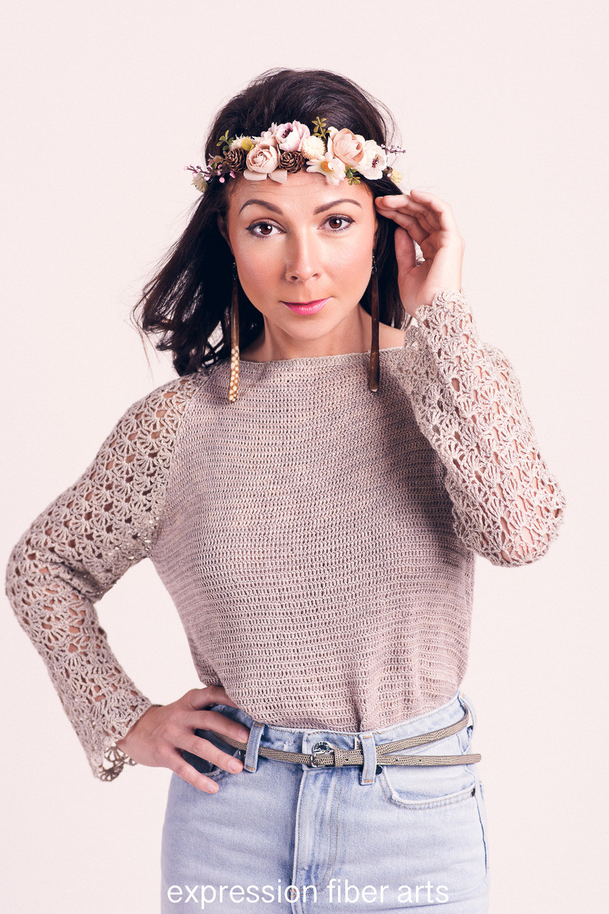 Dulcinea Lace Crochet Pullover / Sweater Pattern