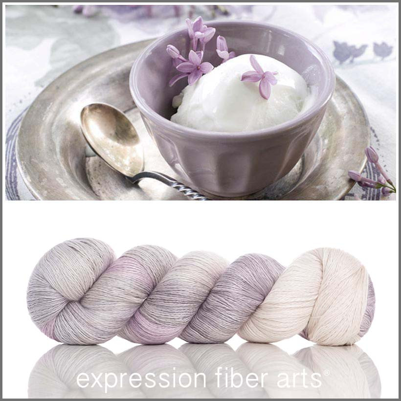 Lavender Ice Cream Yak Silk Lace Yarn