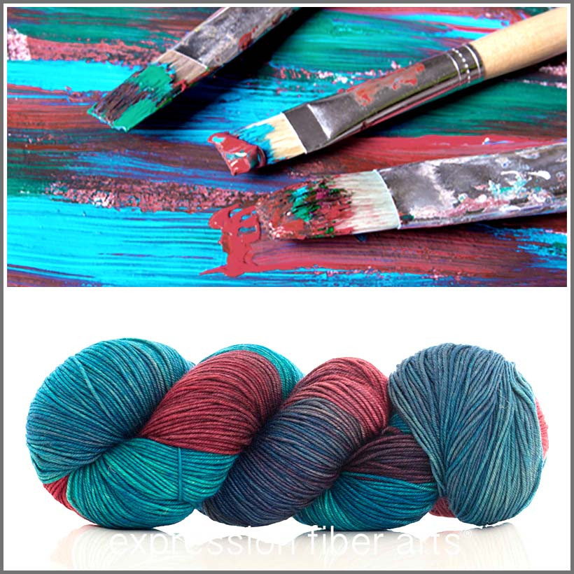 PAINTER 'RESILIENT' SUPERWASH MERINO SOCK - Expression Fiber Arts