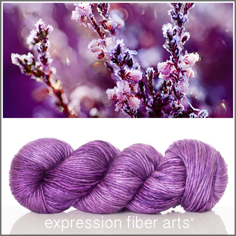 FROZEN HEATHER 'PEARLESCENT' WORSTED YARN