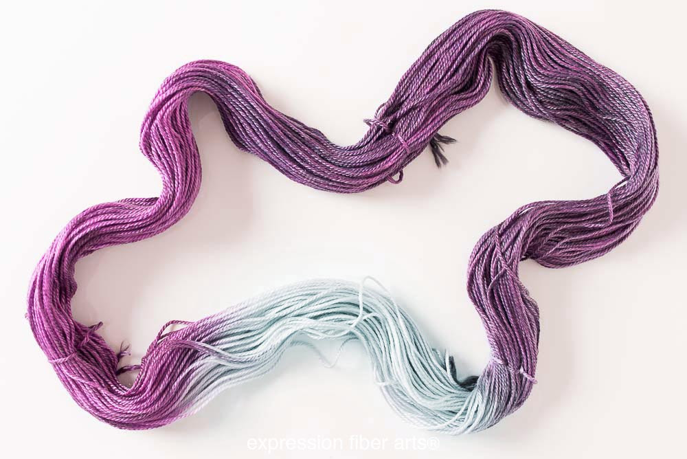 A PASSION FOR PURPLE 'LUSTER' SUPERWASH MERINO TENCEL WORSTED YARN