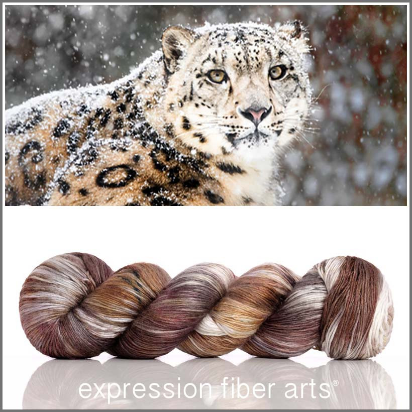 SNOW LEOPARD 2 SUPERWASH MERINO SILK PEARLESCENT FINGERING YARN