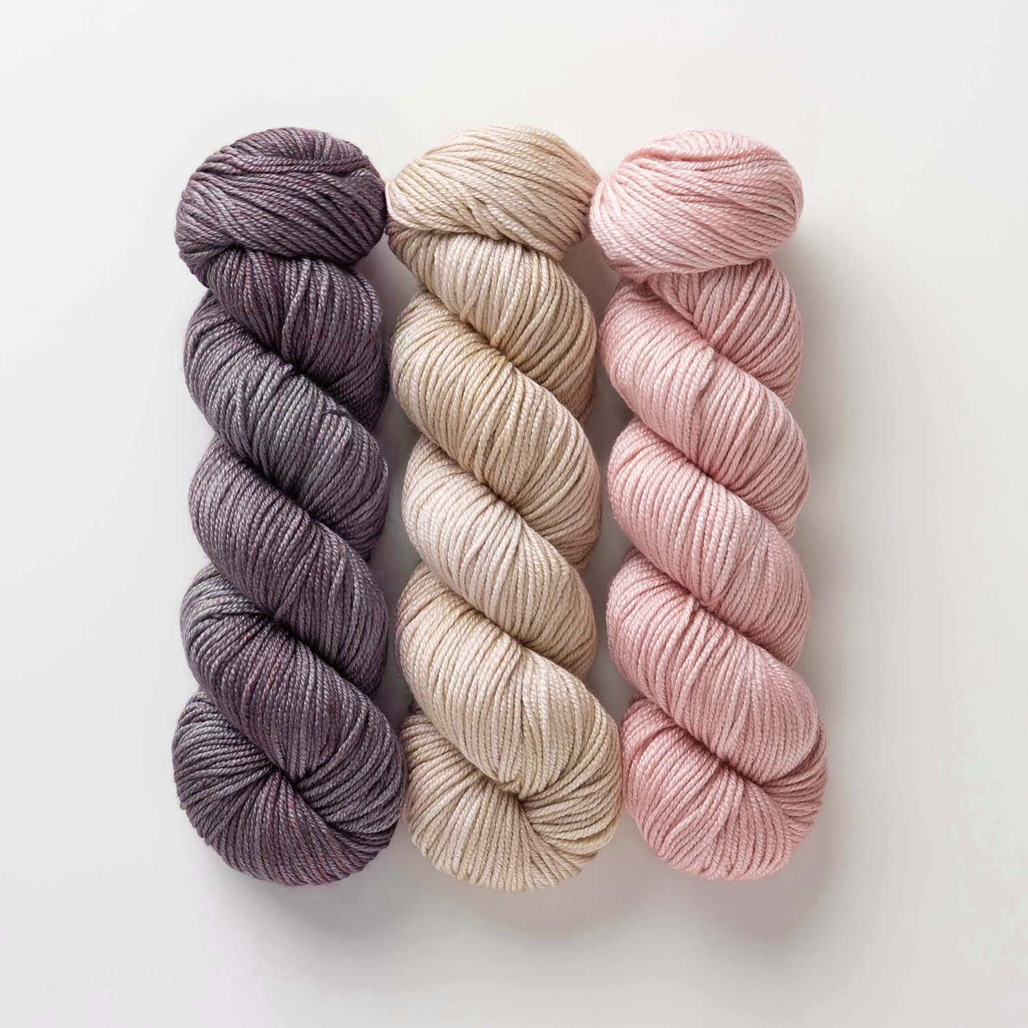 Demure Hues 'CREMA' WORSTED - Expression Fiber Arts