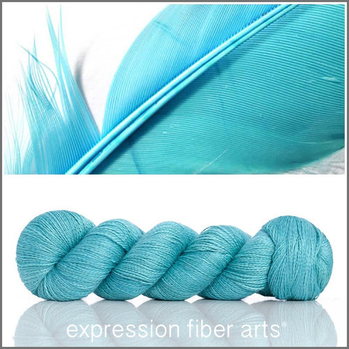 PEACOCK FEATHER MULBERRY SILK SPORT - Expression Fiber Arts, Inc.