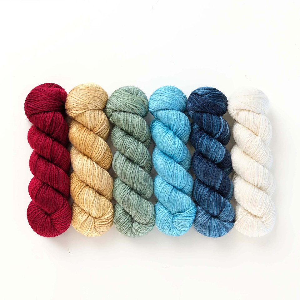 Reach for the Sun Hues 'BUTTERY' WORSTED KIT - Expression Fiber Arts