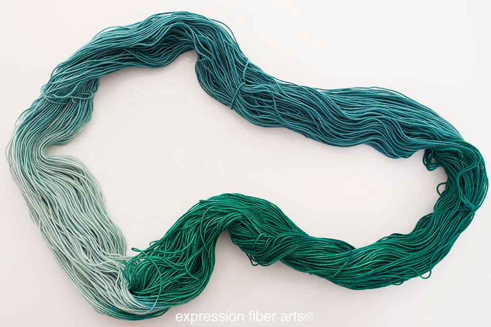 TEAL GEODE 'RESILIENT' SUPERWASH MERINO SOCK - Expression Fiber Arts