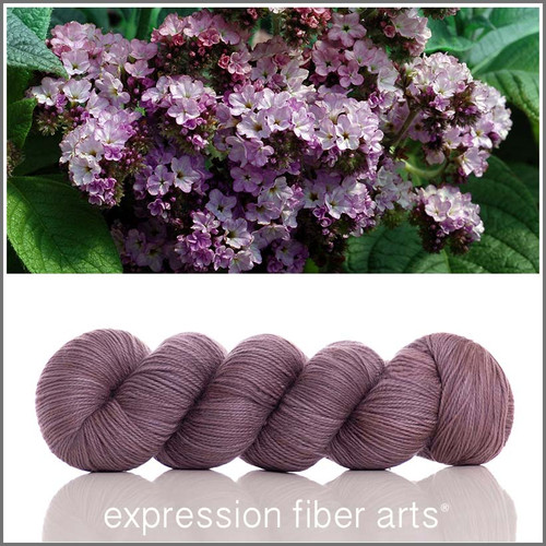 Midnight Heliotrope 'SINCERE' SOCK - Expression Fiber Arts