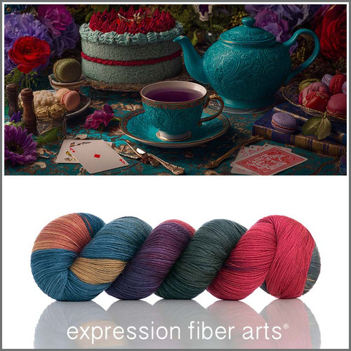 Pre-Order Tea and Cake 'YAK SILK' FINGERING - Expression Fiber Arts