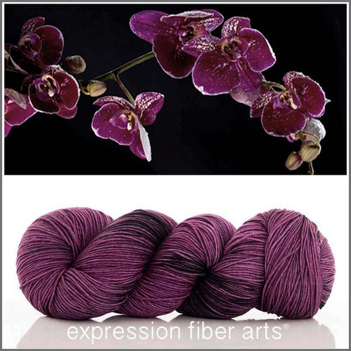 BLACK ORCHID 'RESILIENT' SOCK - Expression Fiber Arts