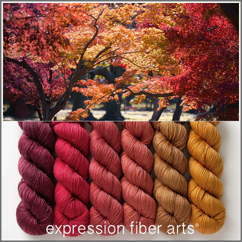 Fiery Hues 'LUSTER' SPORT KIT - Expression Fiber Arts