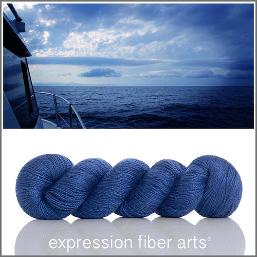 Calm Day at Sea 'BAMBOO ALPACA' FINGERING - Expression Fiber Arts