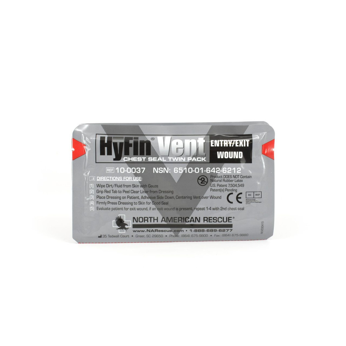 North American Rescue - HyFin Chest Seal Twin Pack