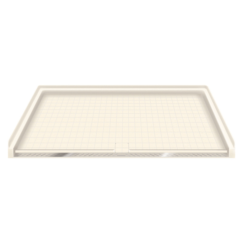Samuel Mueller 63.5 x 37.75 Solid Surface Barrier Free Shower Base with ...