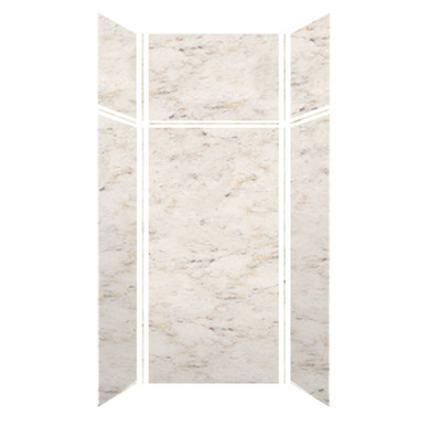 Samuel Mueller 36-in x 36-in x 72/24-in Glue to Wall 6-Piece Transition ...