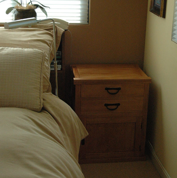 Japanese Tansu Style Night Stand