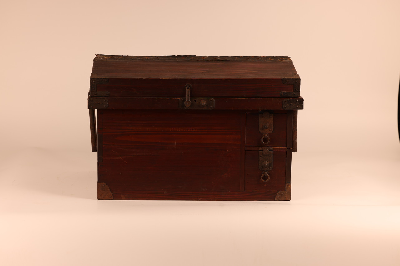 Antique Rare Japanese Choba Tansu Chest With 2 Drawers Suginoki From ...