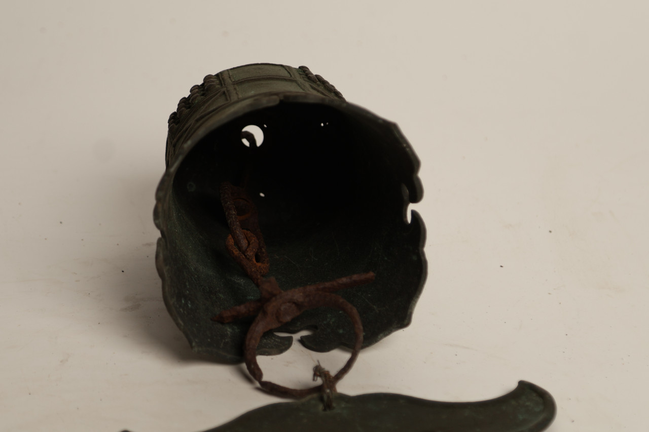 Antique Japanese Temple Bell Futaku Wind Chime (23O-401)
