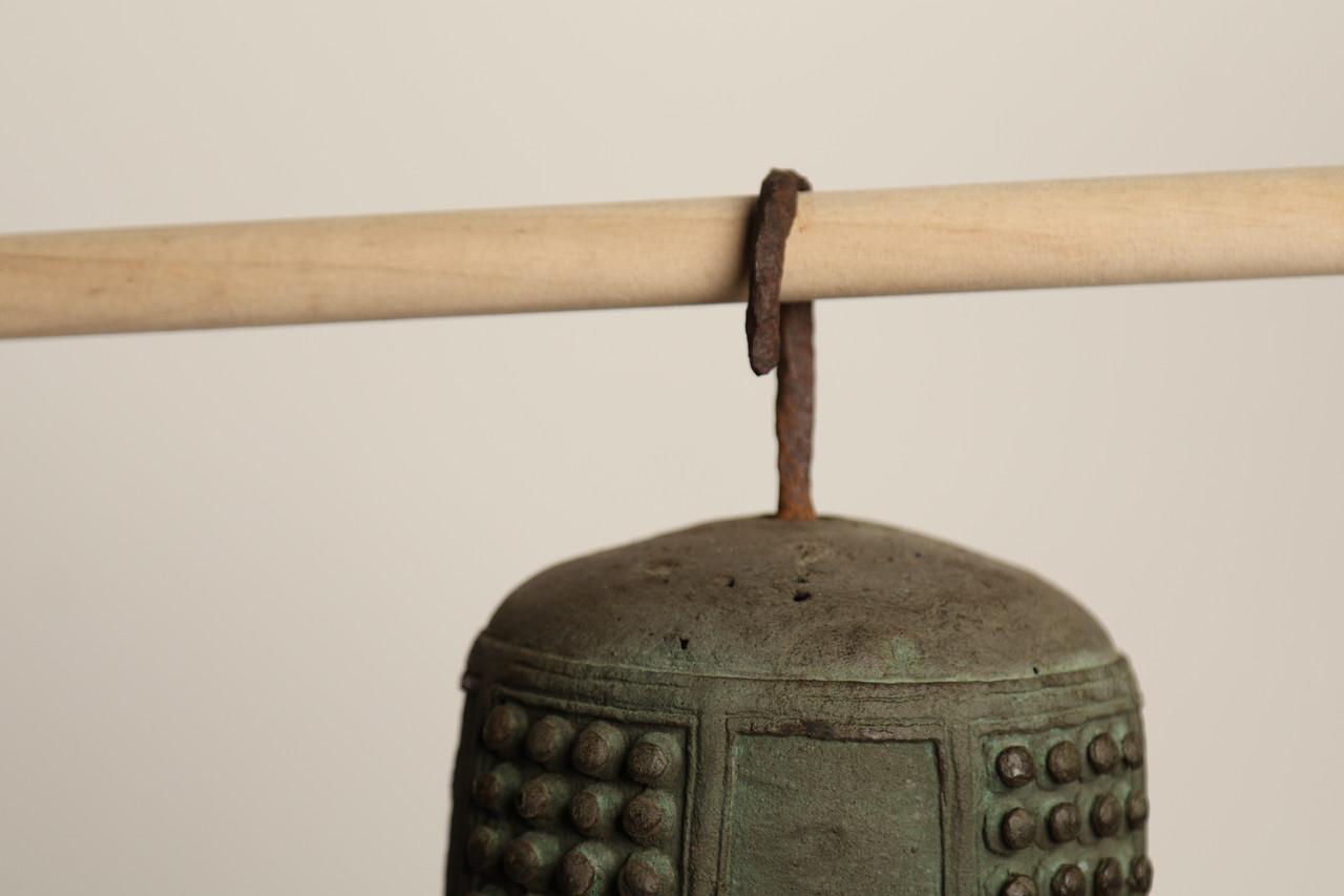 Antique Japanese Temple Bell Futaku Wind Chime (23O-401)