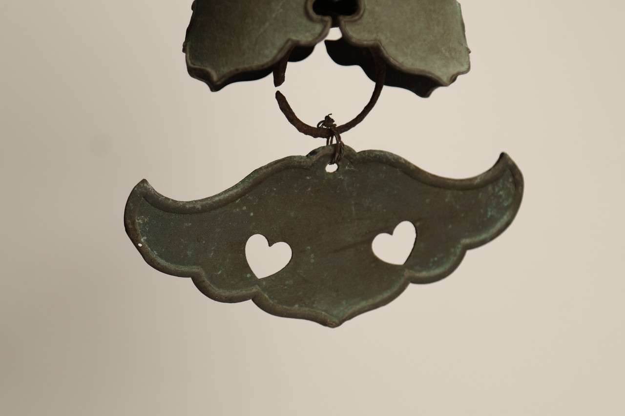 Antique Japanese Temple Bell Futaku Wind Chime (23O-401)