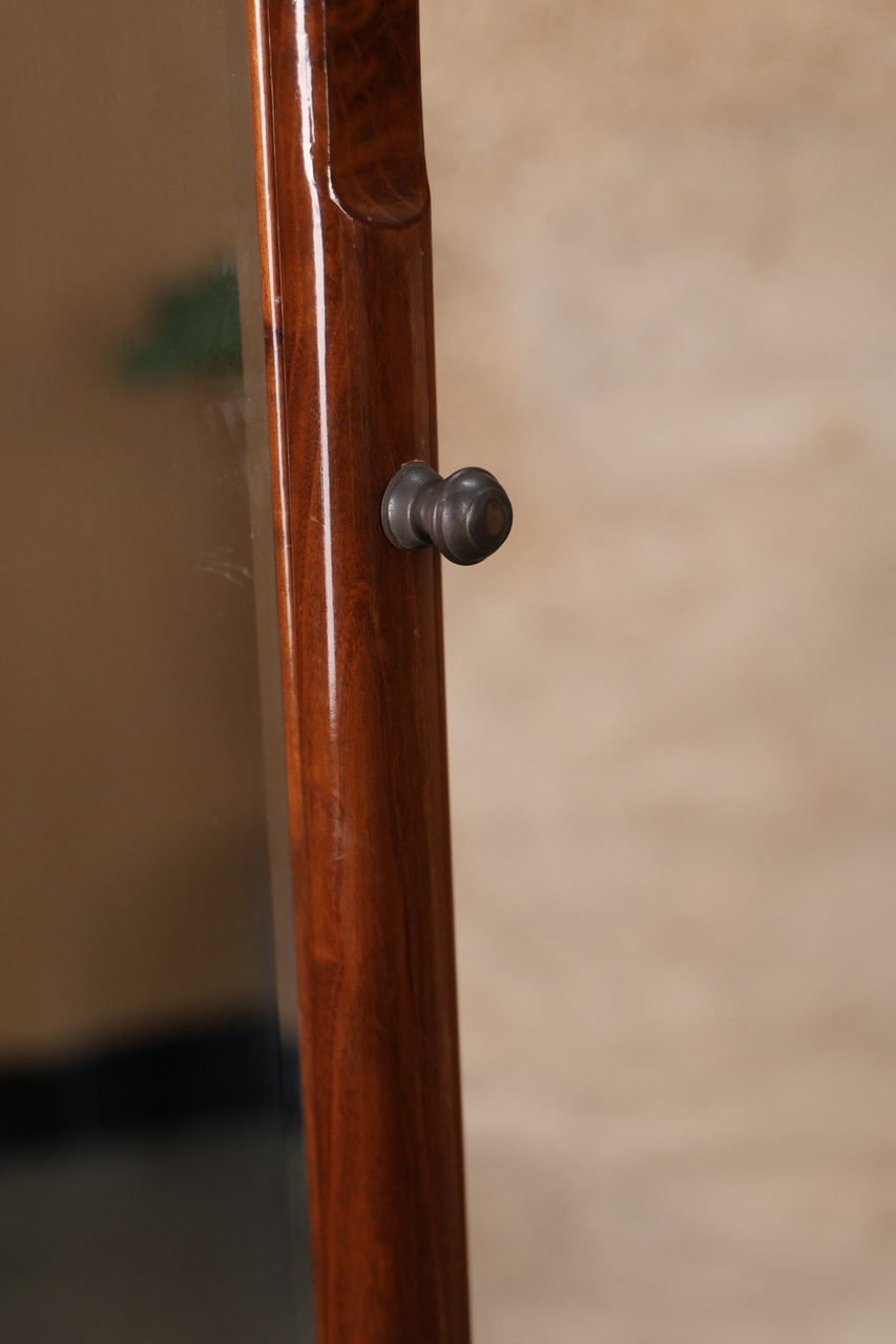 Vintage Japanese Full-Length Mirror with Curved Base — 2000s, Heisei ...