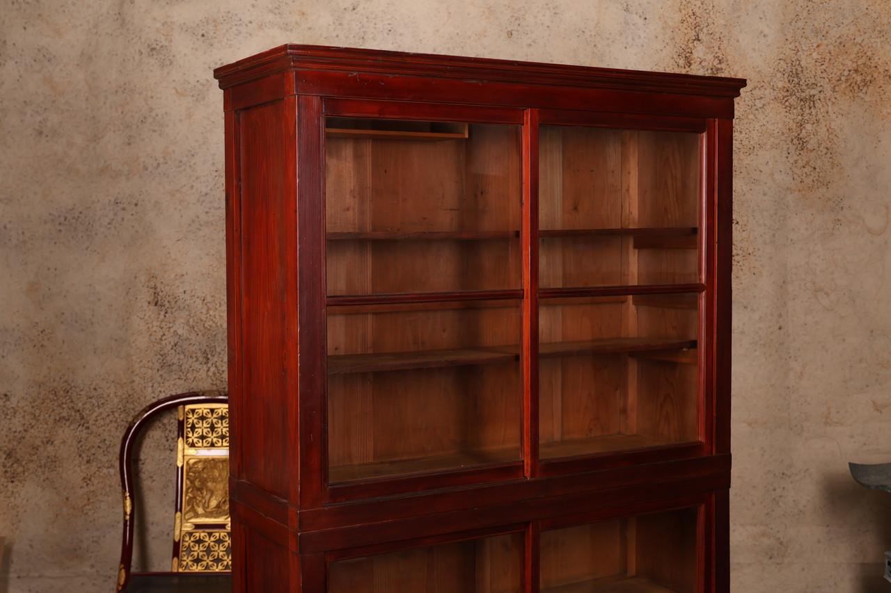 Antique Japanese Glass Mizuya Kitchen Chest — Japanese Cedar 1920 ...