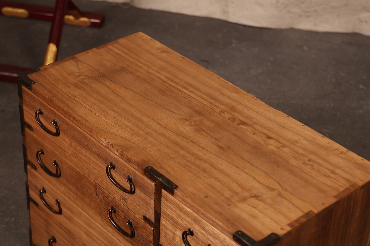 Antique Japanese Small Chest — Kirinoki, 1920, Taisho Era (SKU: 25M ...