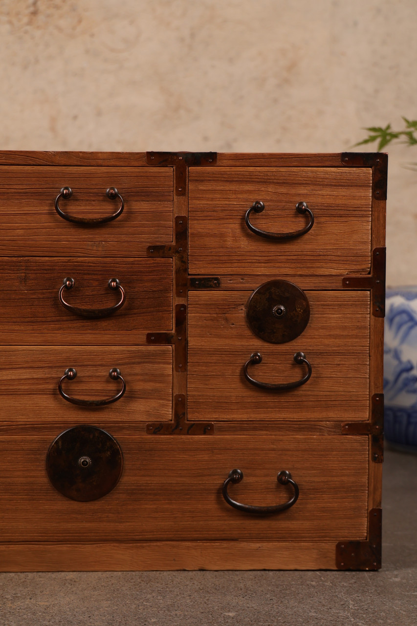 Antique Japanese Small Chest — Kirinoki, 1920, Taisho Era (SKU: 25M ...