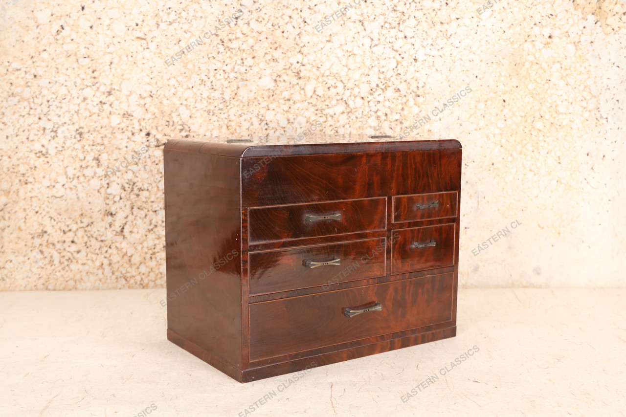 Antique Japanese Sewing / Stationery Box — Wood, 1920, Taisho Era (SKU ...