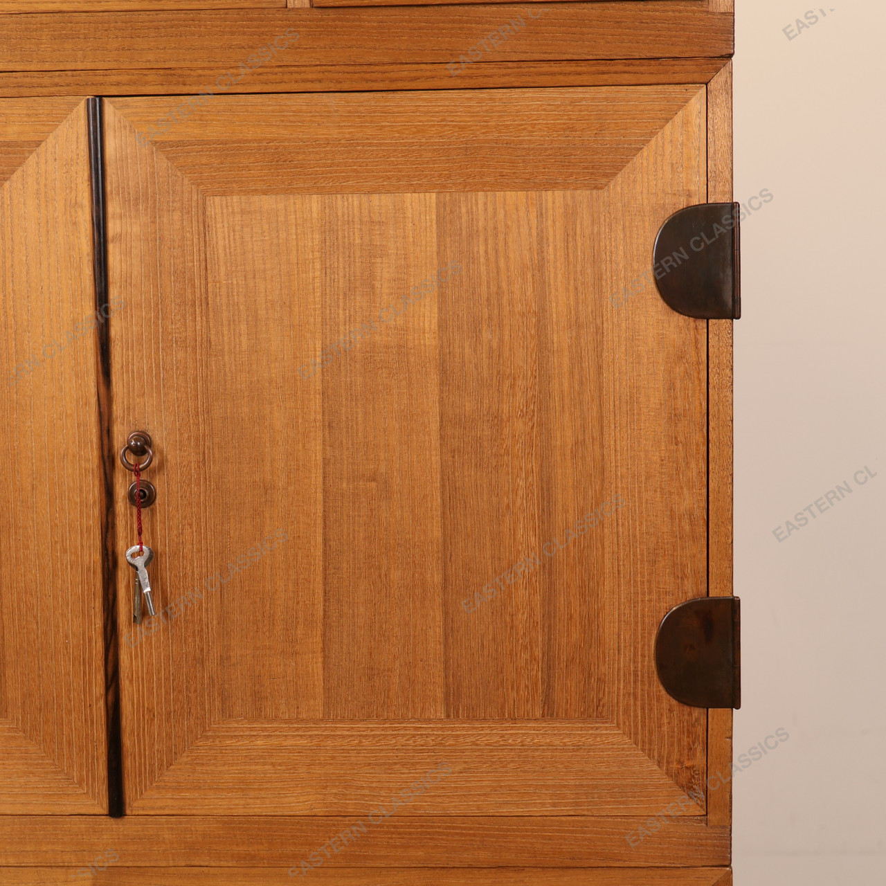 Antique Japanese Three Section Kimono Tansu Chest With Hikido, Kannon ...