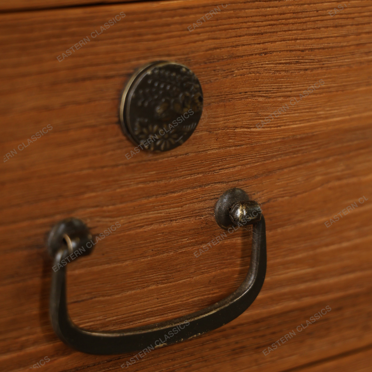 Antique Japanese Ko Tansu Small Chest With Hikido Sliding Door And ...