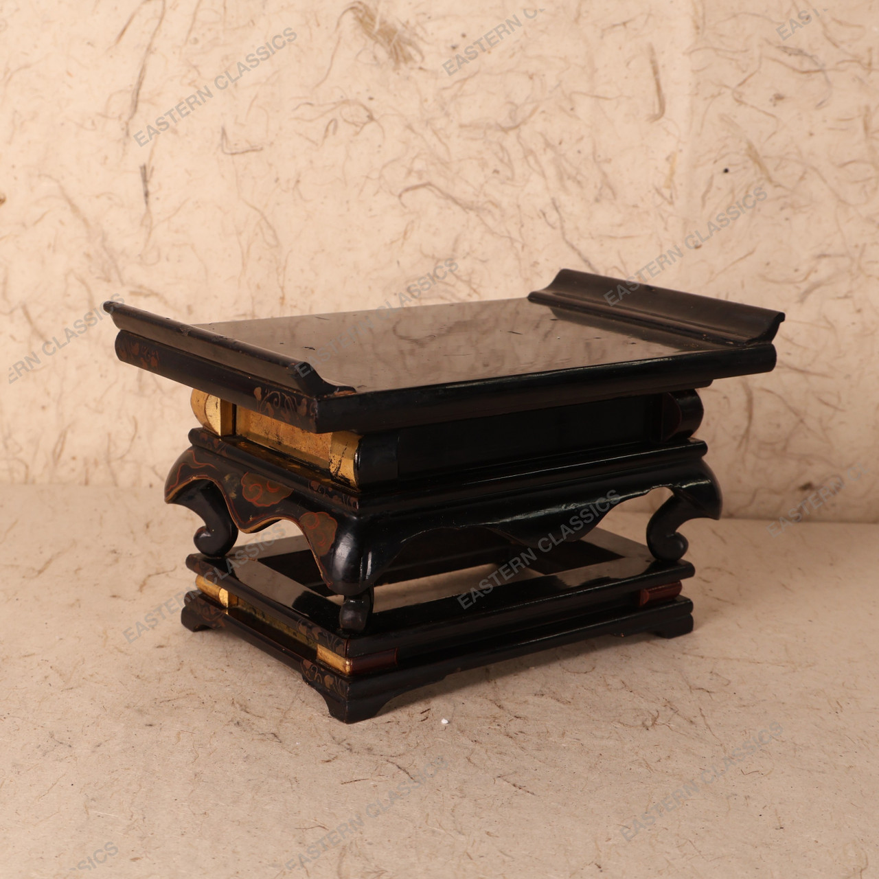 Vintage Japanese Altar Fitting 14" Wide Kyozukue Table - 1940s Showa ...