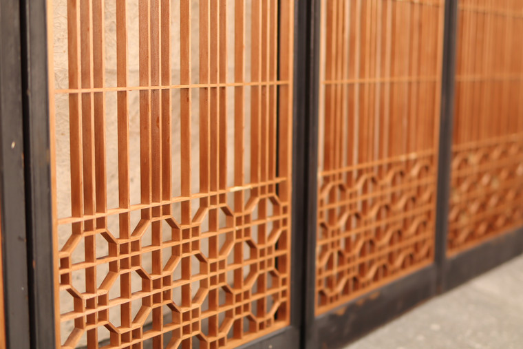 Vintage Japanese Shoin Panels Set (23O-418)