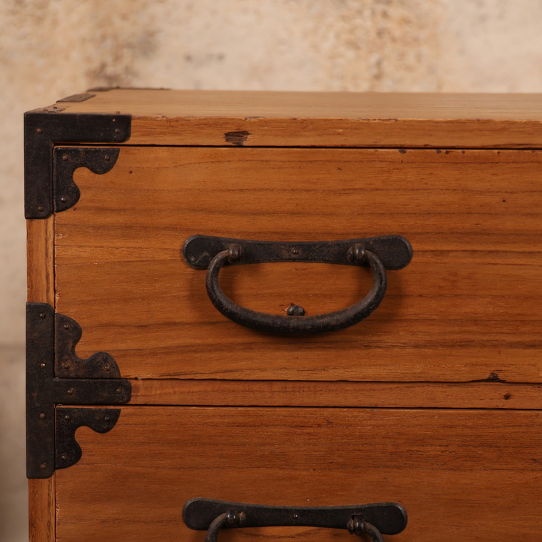 Antique Japanese Ko Tansu Chest, Night Stand — Kirinoki, 1910, Taisho ...
