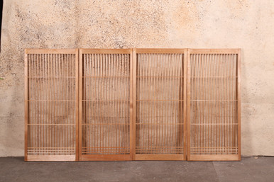 Vintage Japanese Shoin 4 Panels Set (24N-148-1) - Eastern Classics