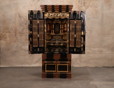 Antique Japanese Butsudan Buddhist Altar — 1880, Meiji Era (SKU: 25M ...