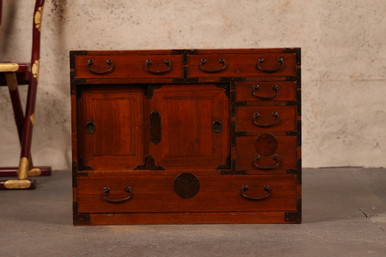 Antique Japanese Small Chest — Kirinoki, 1880, Meiji Era (SKU: 25M-G308 ...