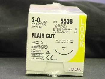 Buy Online LOK-553B Look Suture Plain Gut Beige Ds24/C7 3-0 27" Canada