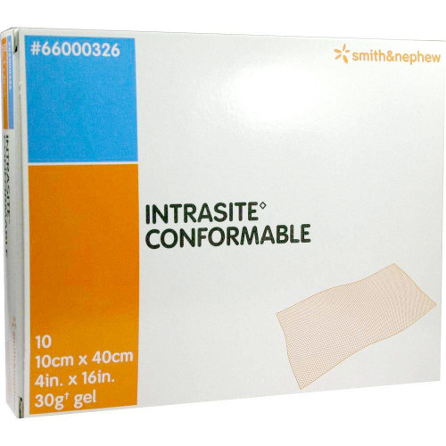 Buy Online INTRASITE CONFORMABLE HYDROGEL Dressing 10CM X 40CM SN ...