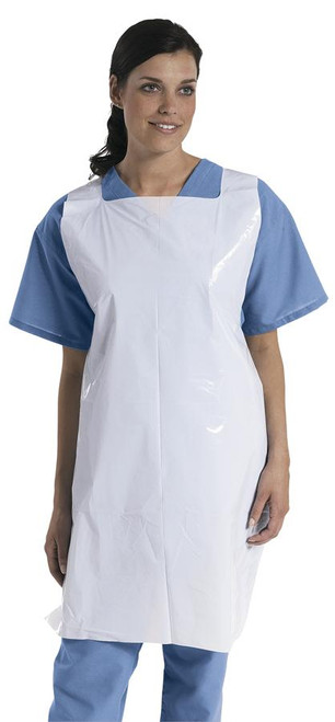 Medline - MDL NON24272 - BX/100 APRON PLASTIC 24"x42" TIE-BACK ...